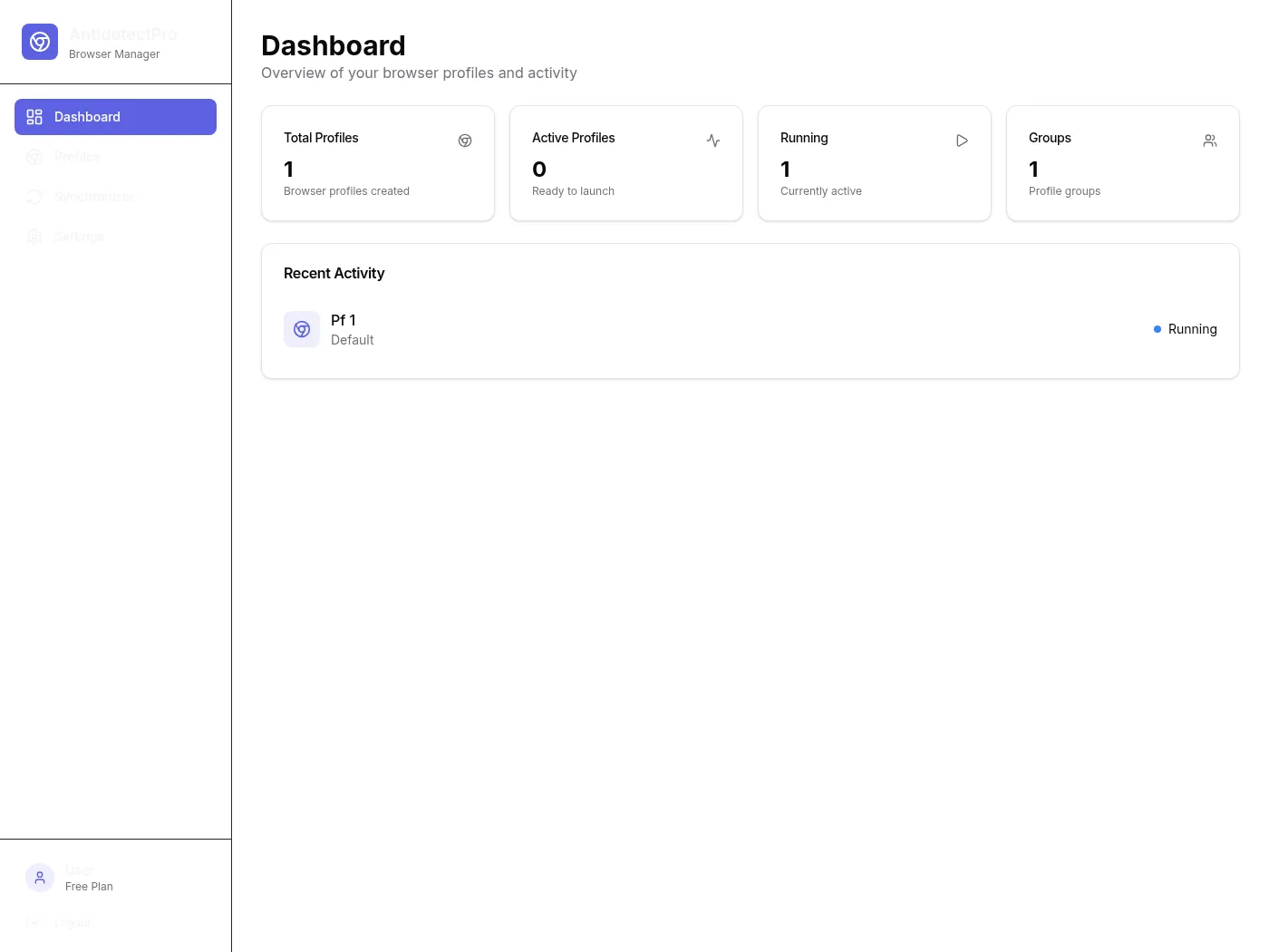 Fullstack Antidetect Browser with Profile Synchronization