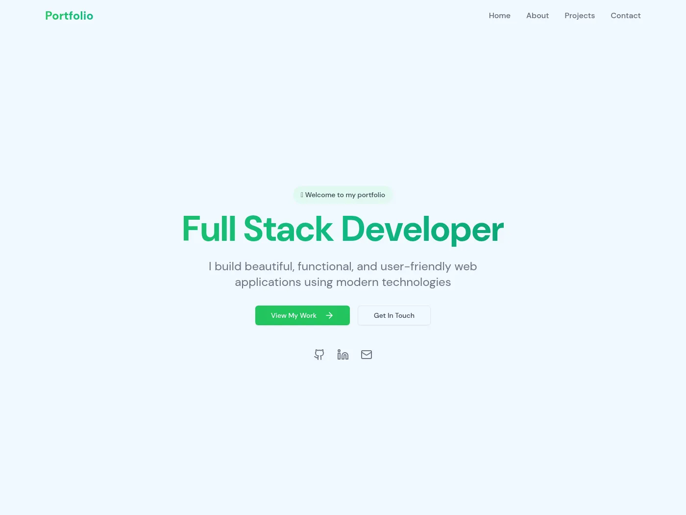 Personal Portfolio Fullstack Website