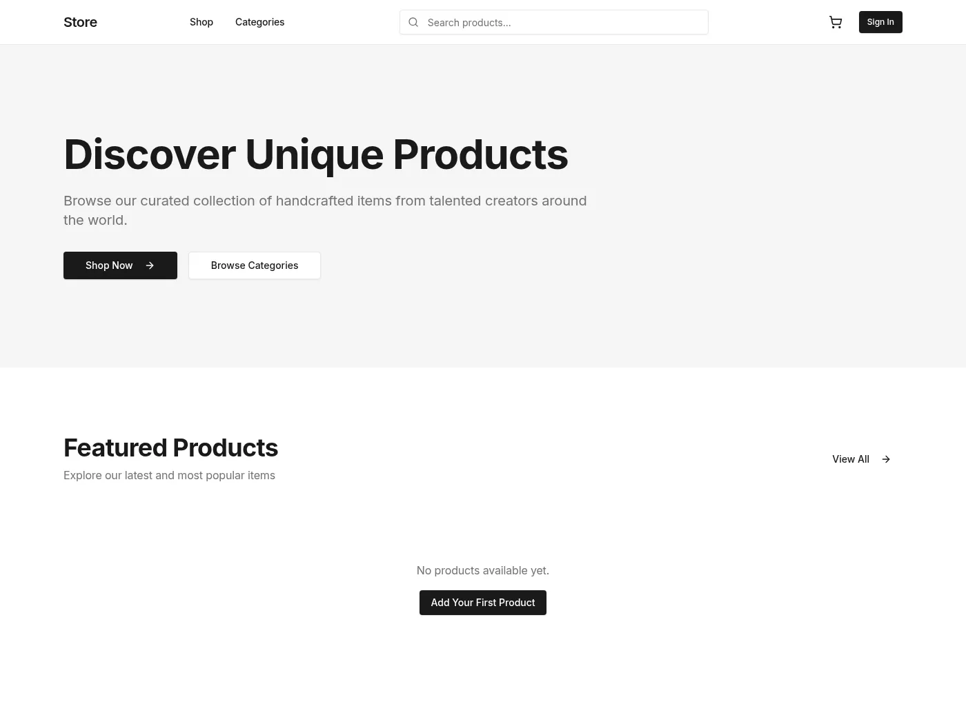 Functional Custom Etsy Storefront