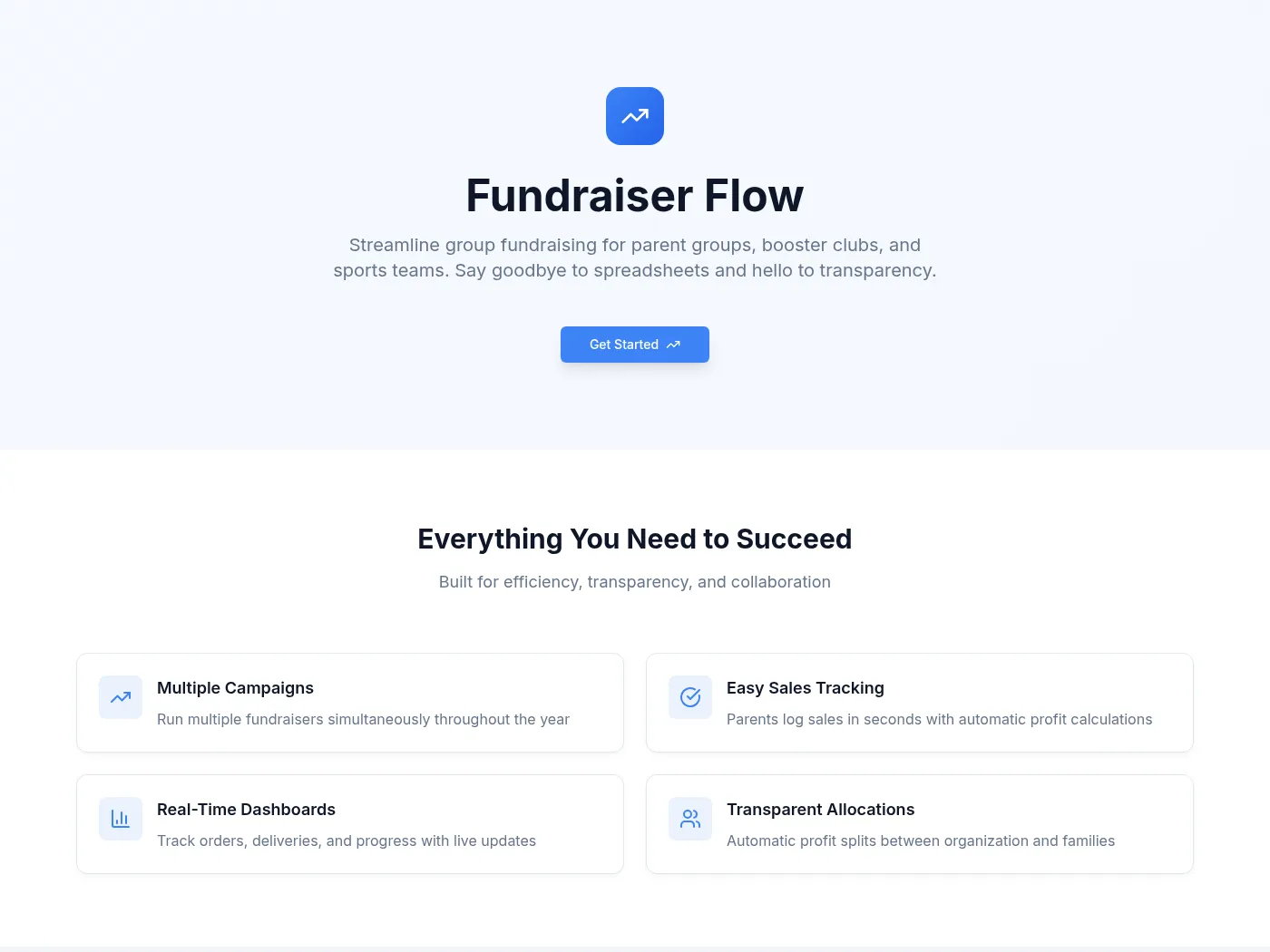 Fundraiser Flow – Streamlined Group Fundraising Management Platform
