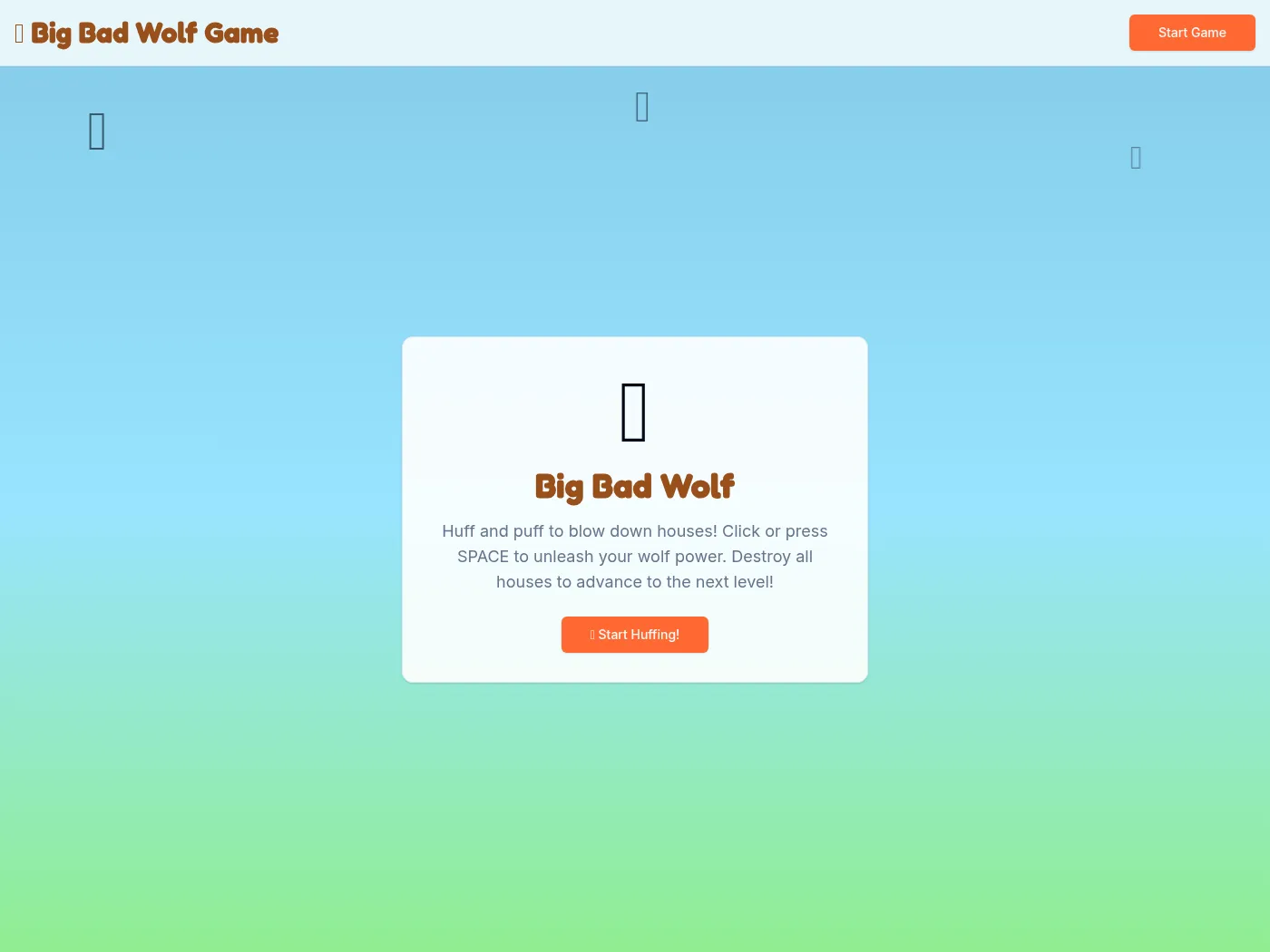 Funny Big Bad Wolf Game