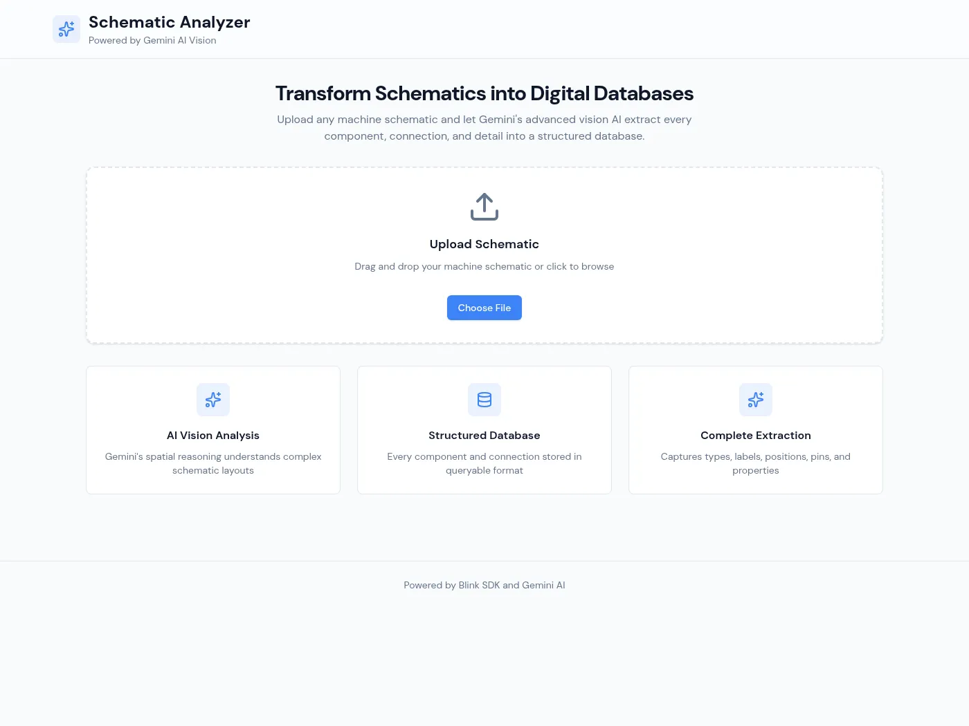 Gemini-powered Schematic Analyzer and Database Builder
