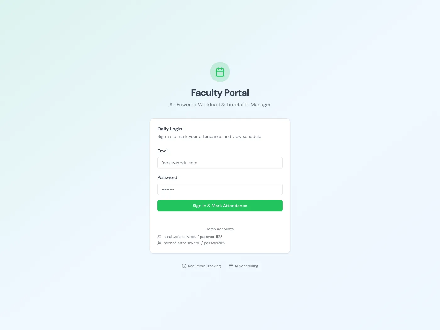 Generative AI Faculty Workload & Timetable Manager
