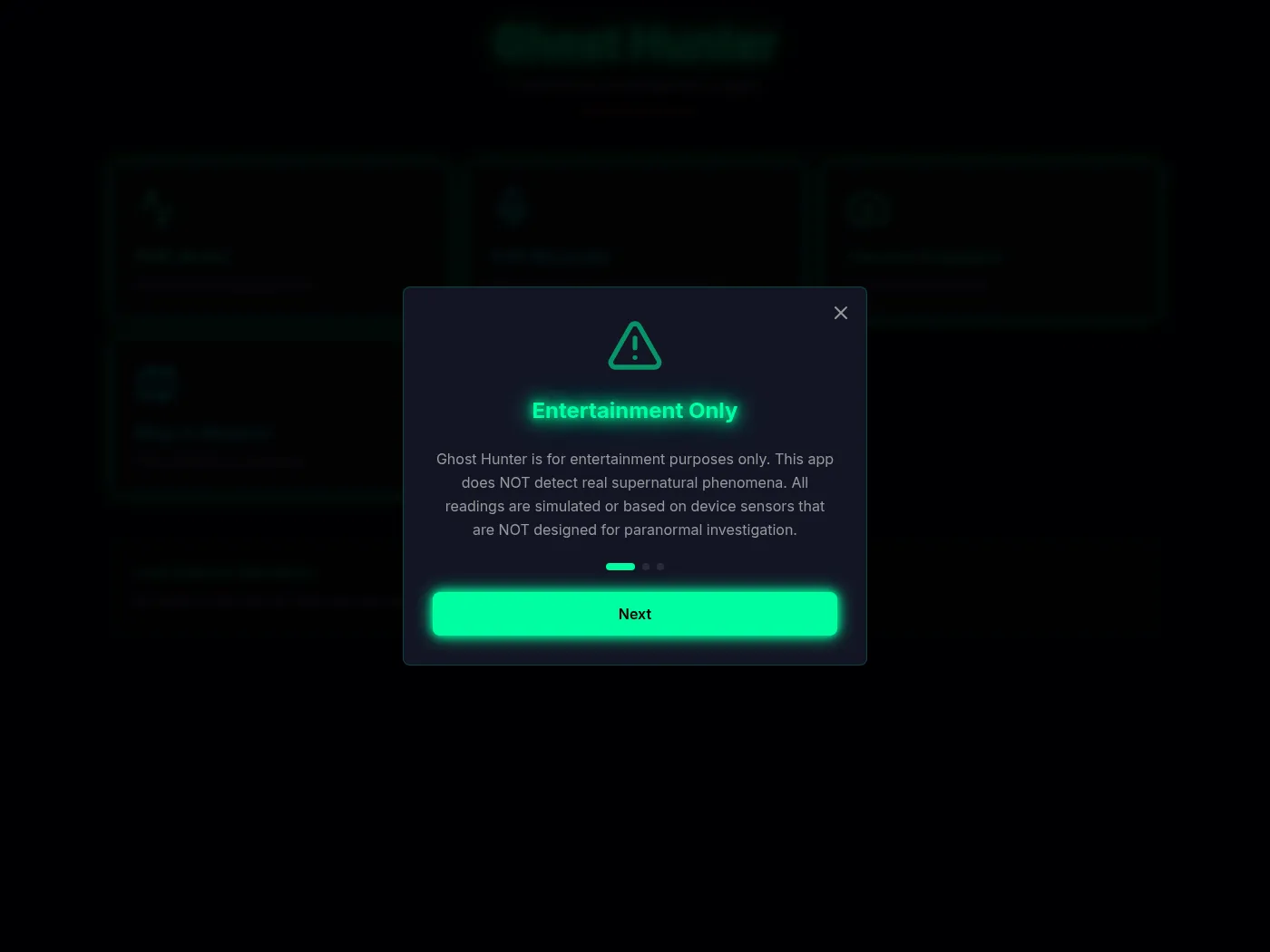 Ghost Hunter – Anonymous Web App for Paranormal Logging & Investigation