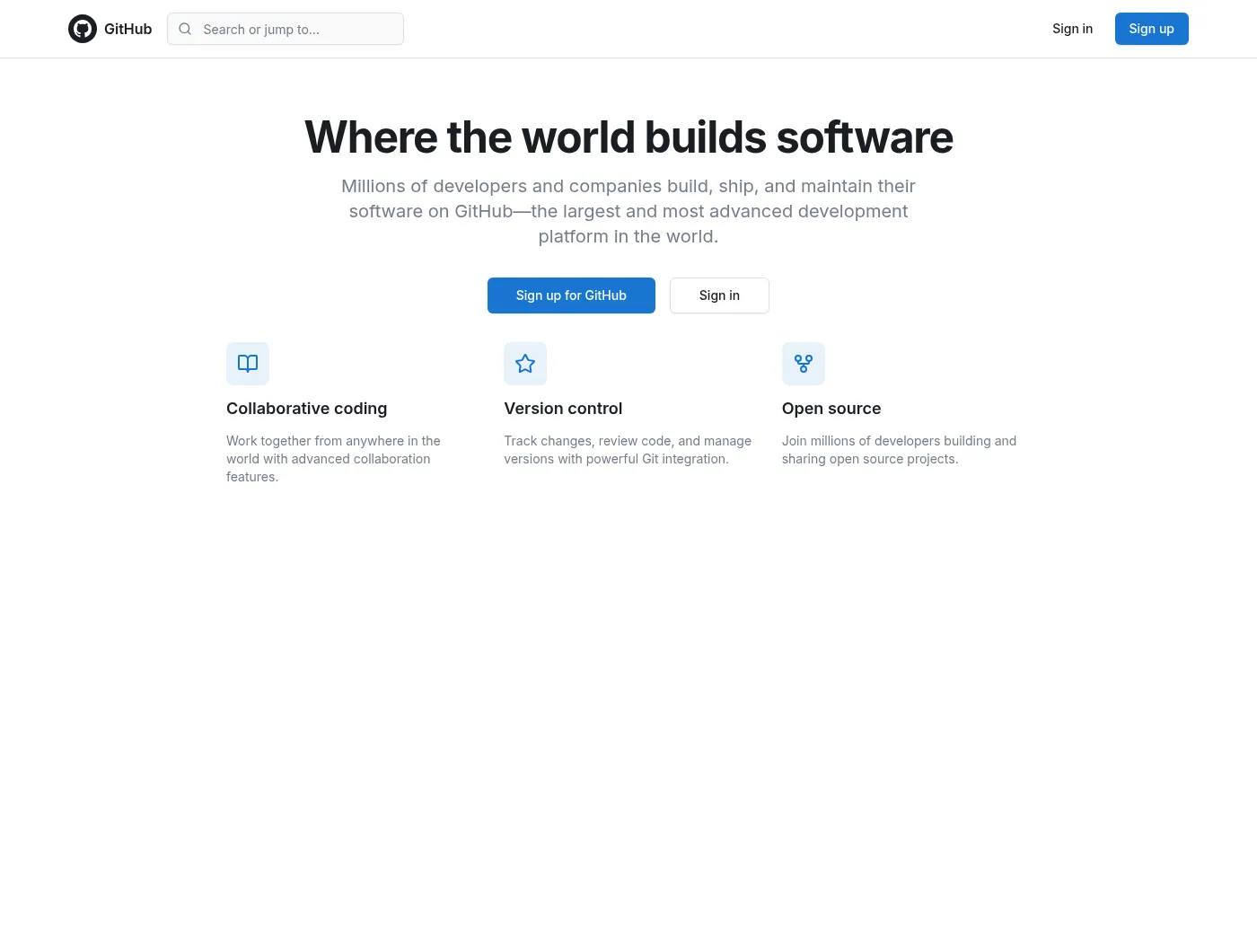 GitHub Platform Clone