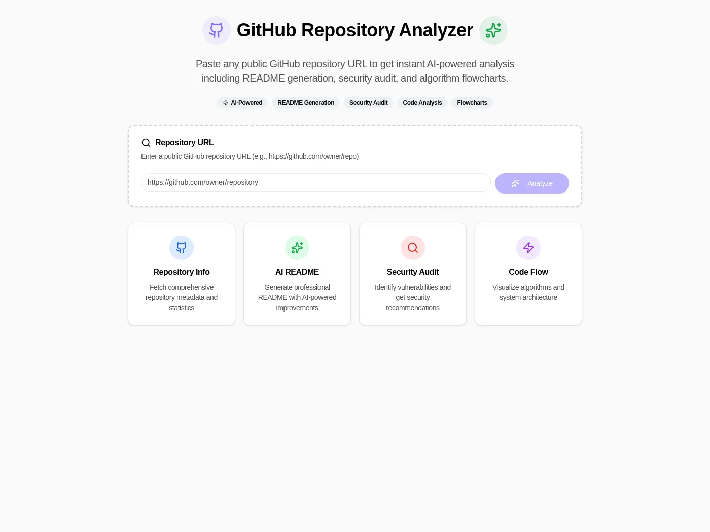 GitHub Repository Analyzer & AI Insights