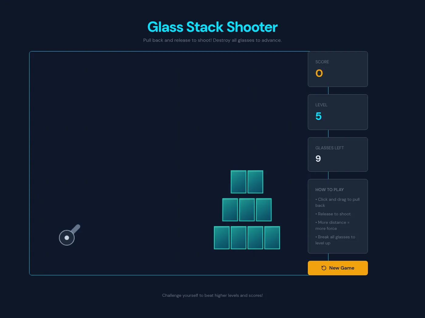 Glass Stack Shooter