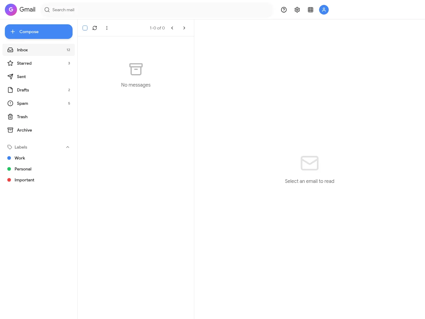 Gmail Clone – Modern Webmail Experience