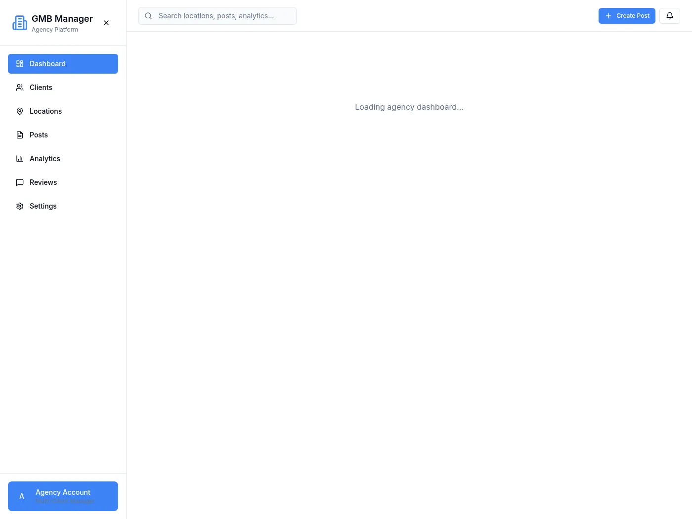 Google My Business Management Platform