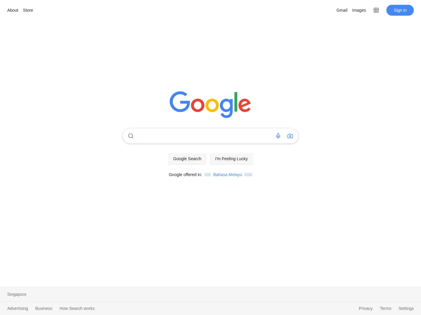 Google Homepage Clone