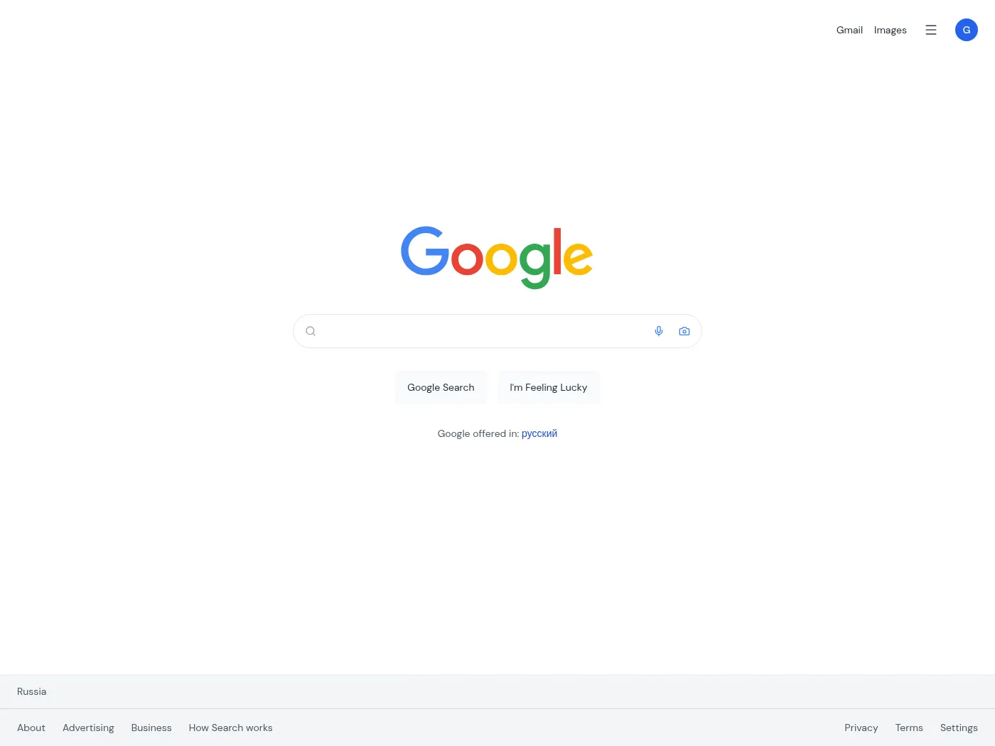 Google.com Web Search Clone