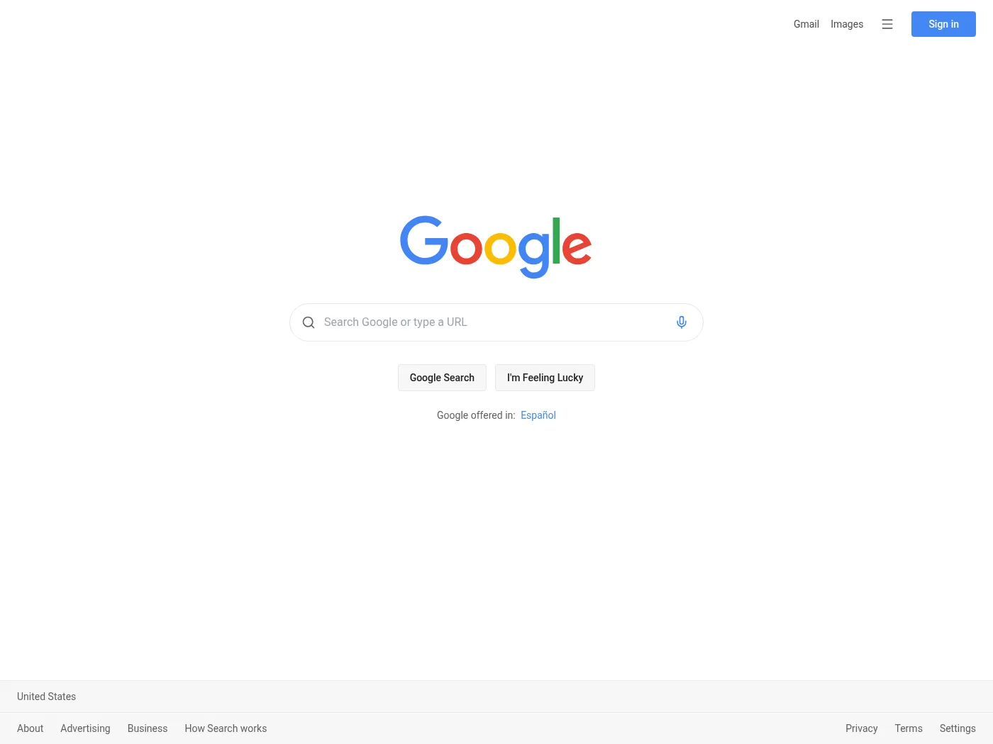 Google.com Web Search Clone