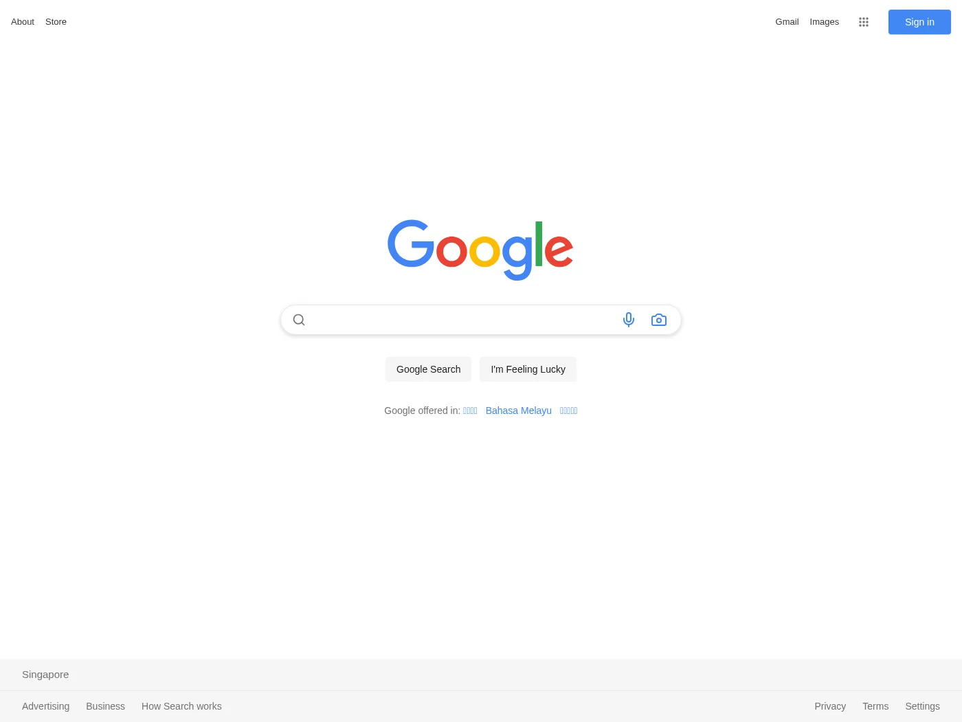 Google.com Web Search Clone