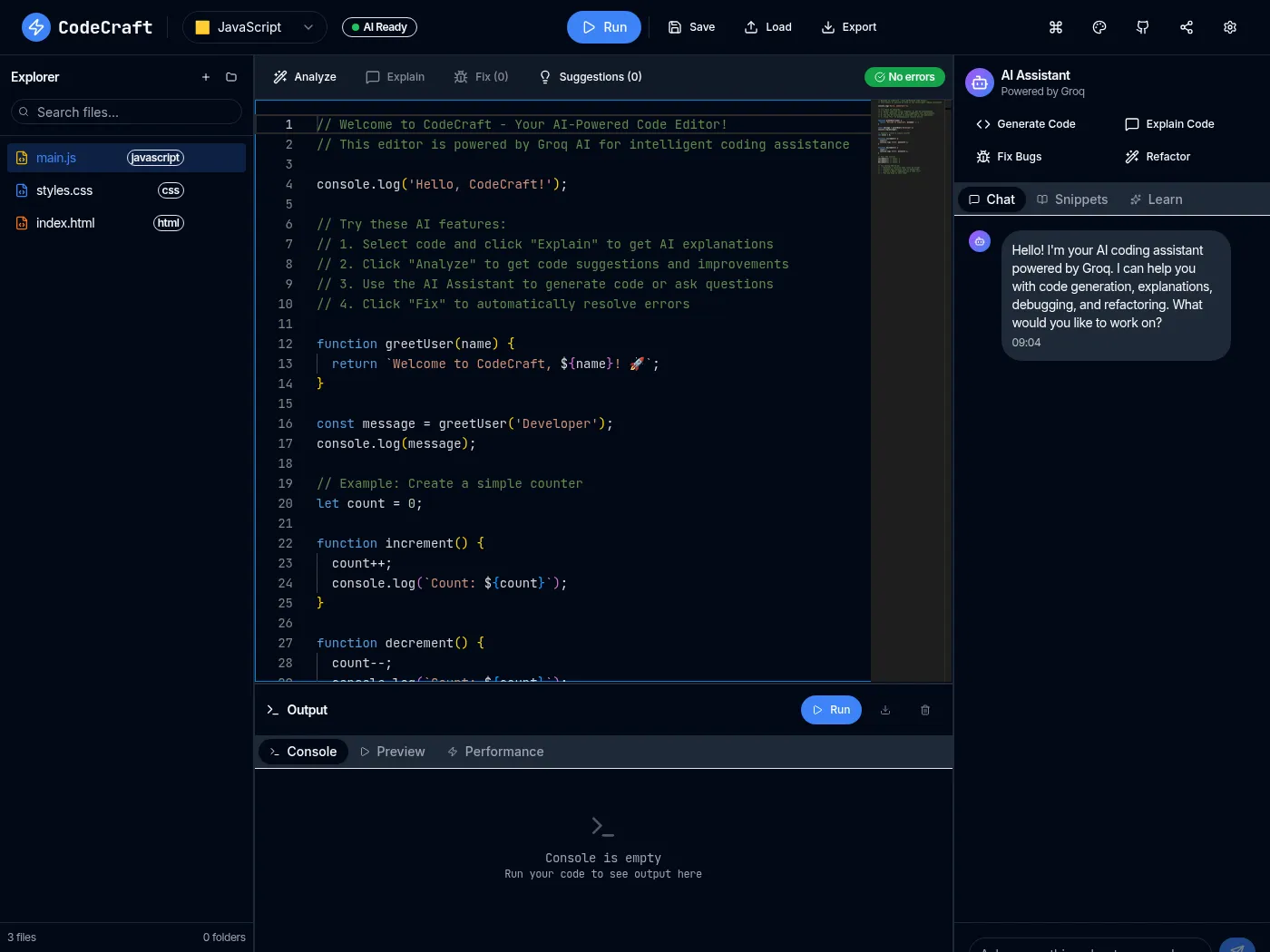 GSK-Powered Online Code Editor