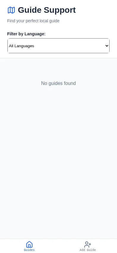 Guide Support: Instant Guide Finder for Travelers