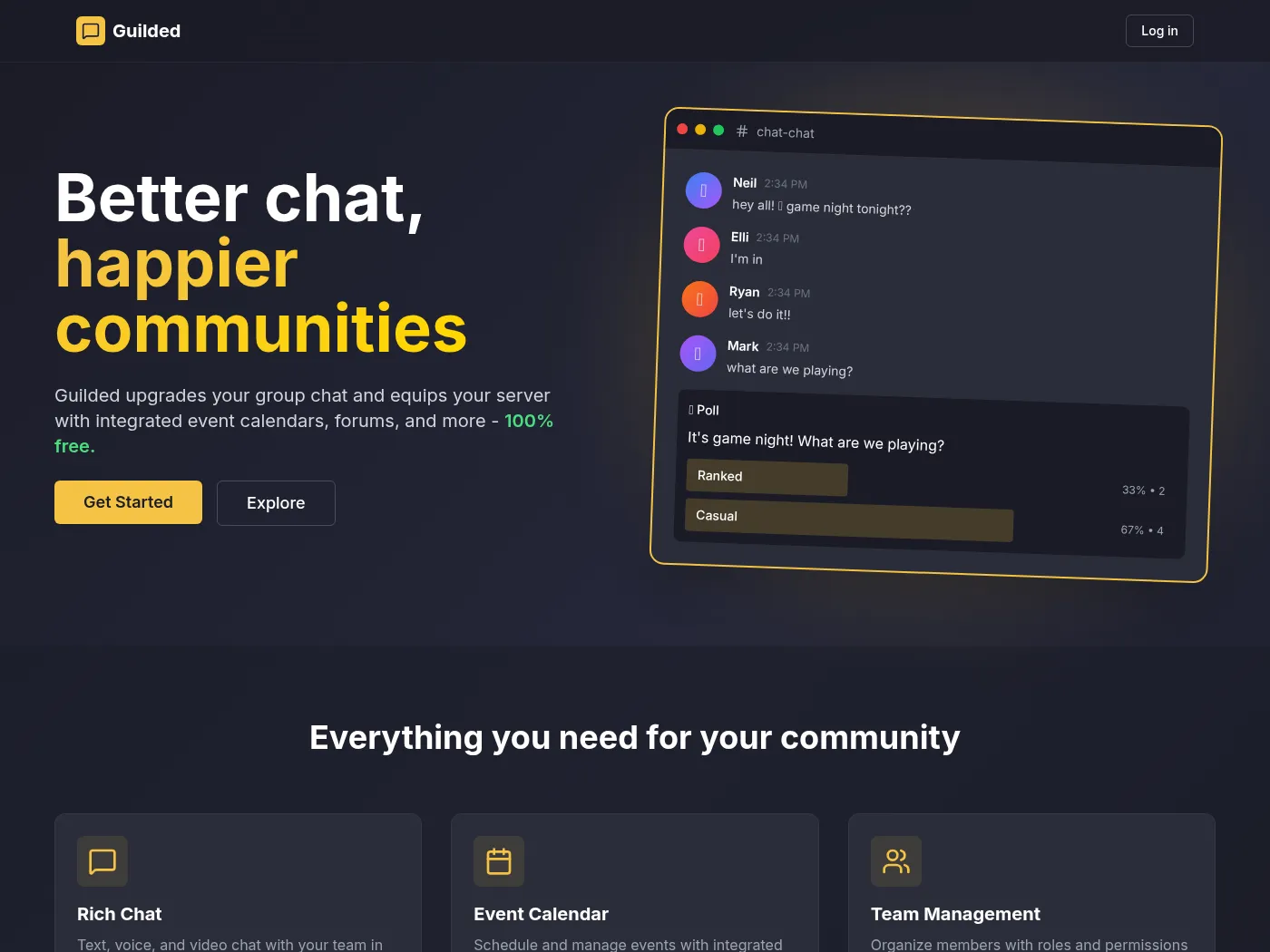 Guilded: Next-Gen Team Communication Platform