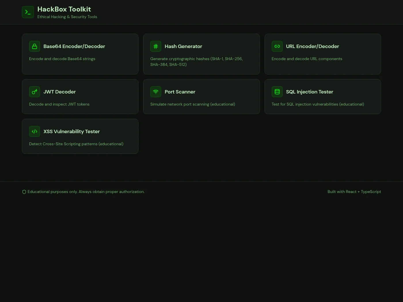 HackBox Toolkit