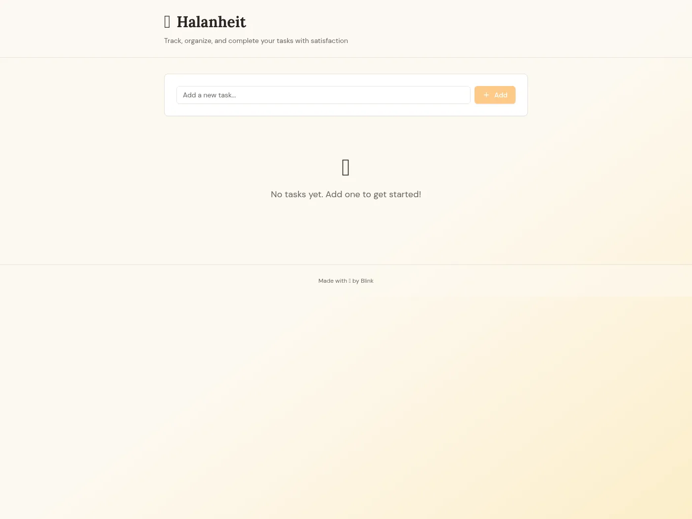 Halanheit Task Completion Tracker