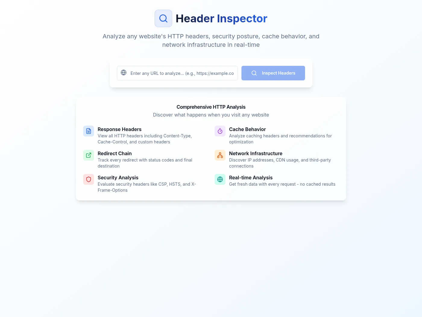 Header Inspector: Real-Time HTTP Header & Network Analysis Tool for Developers
