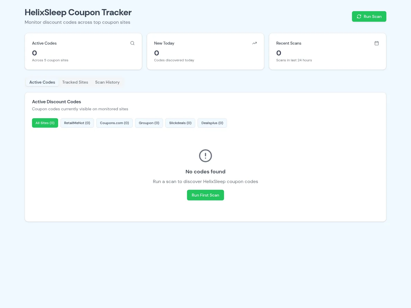 HelixSleep Coupon Code Tracker