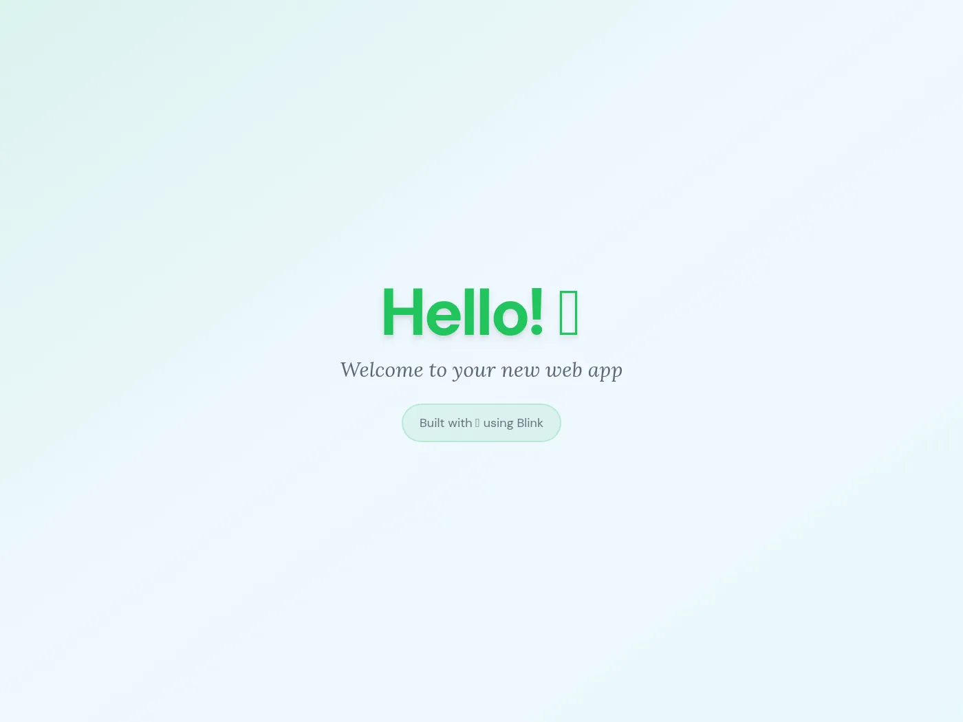 Hello Greeter Web App