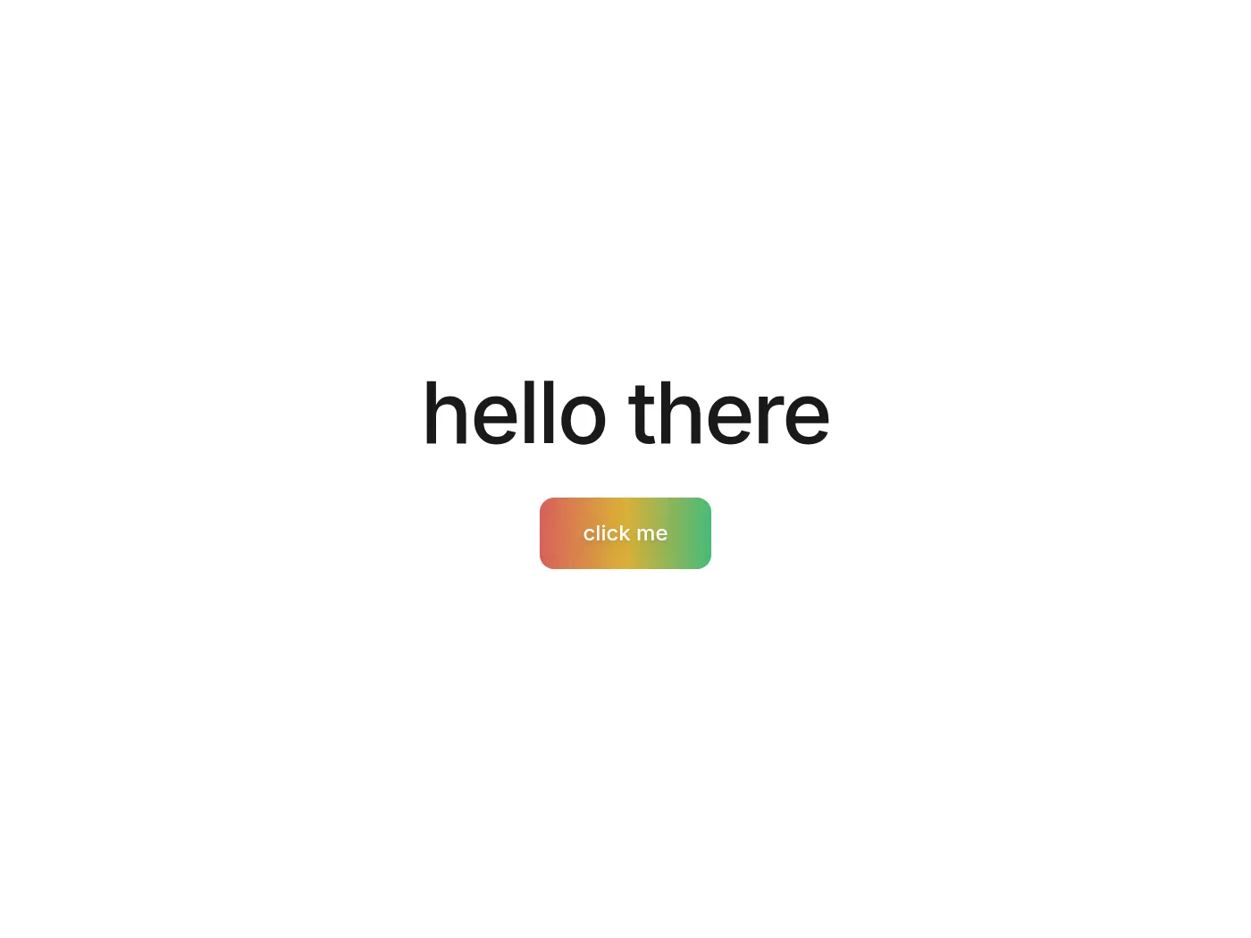 Hello There Rainbow Button Demo