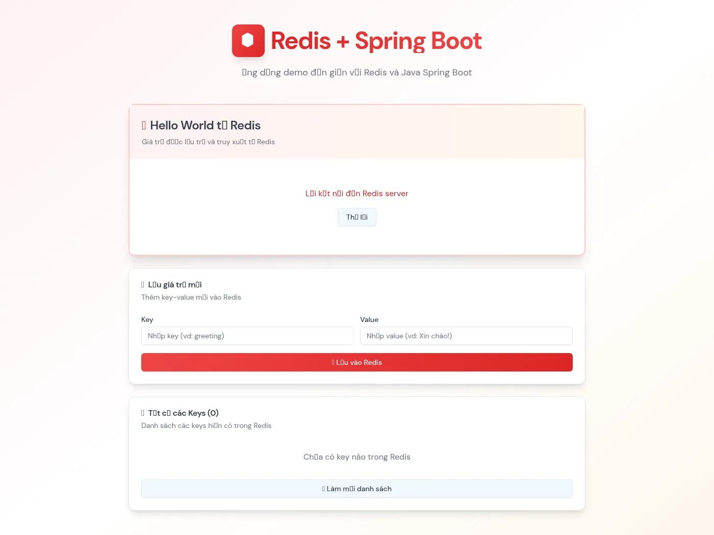 Simple Redis Hello World with Java Spring Boot