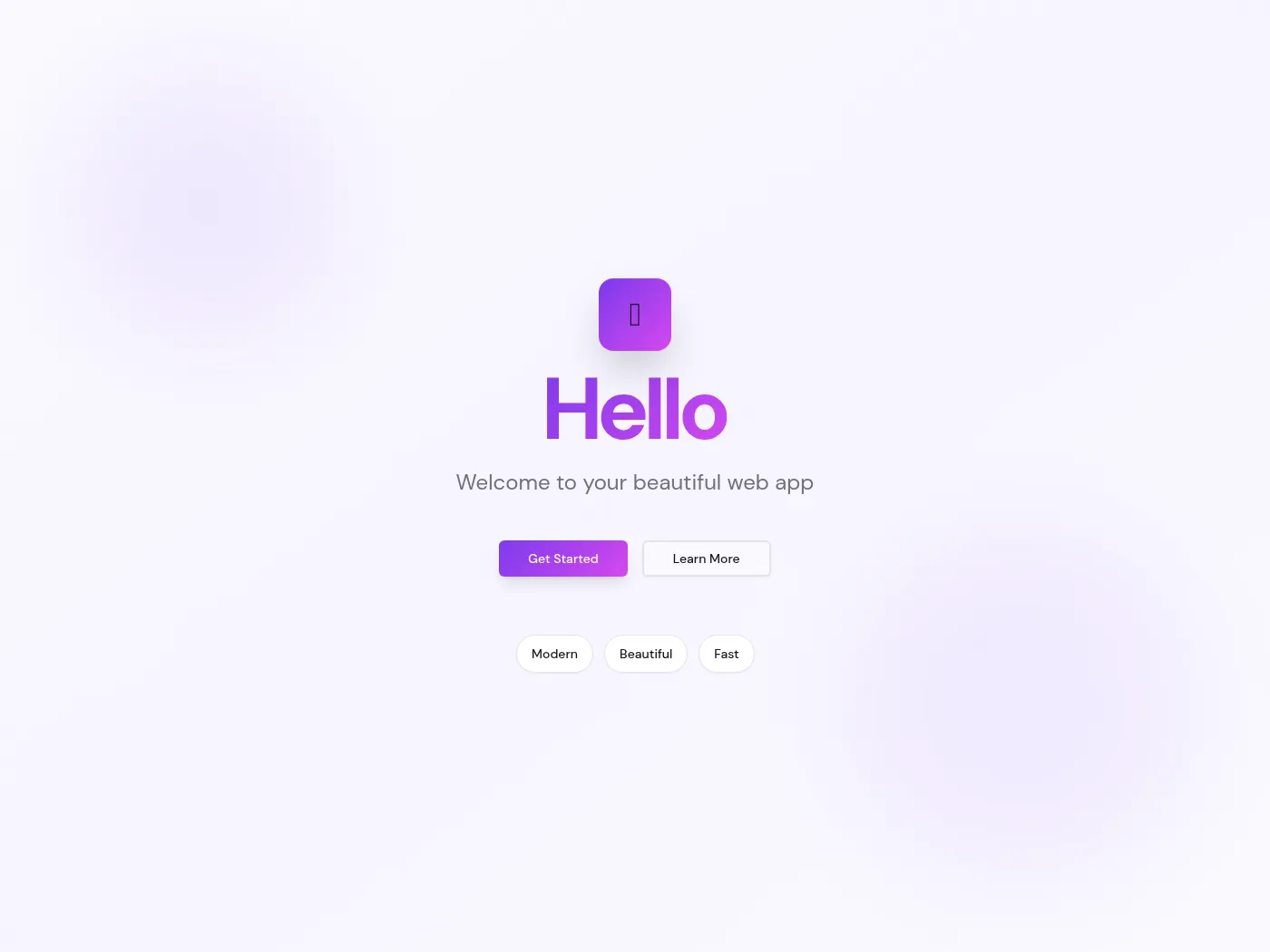 Hello World Web App