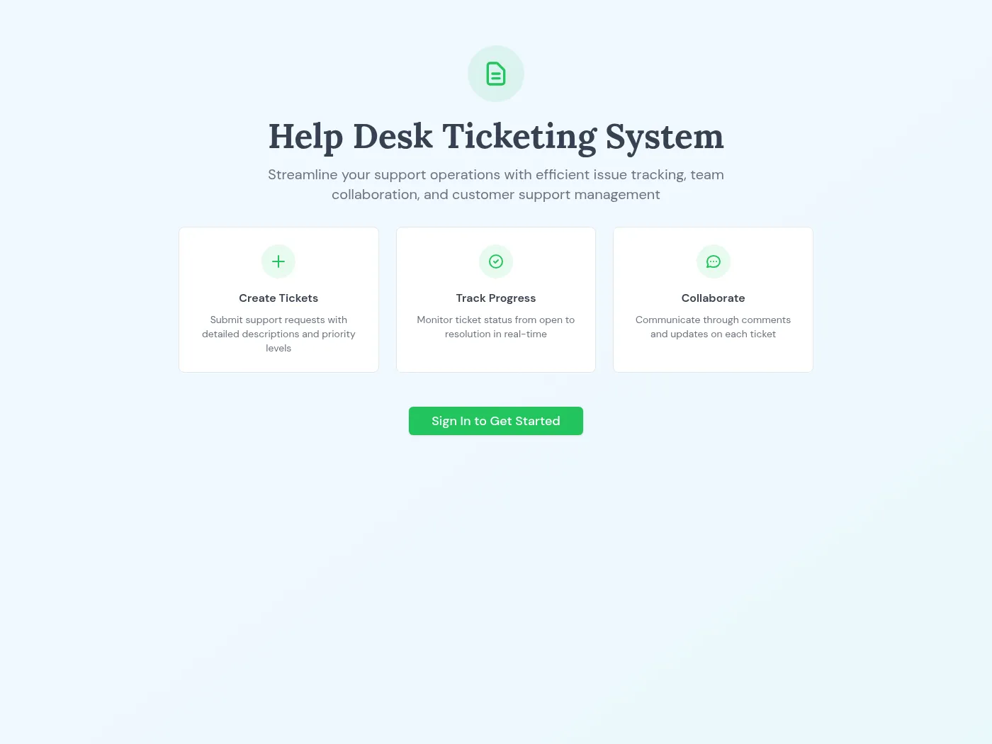 Help Desk Ticketing System