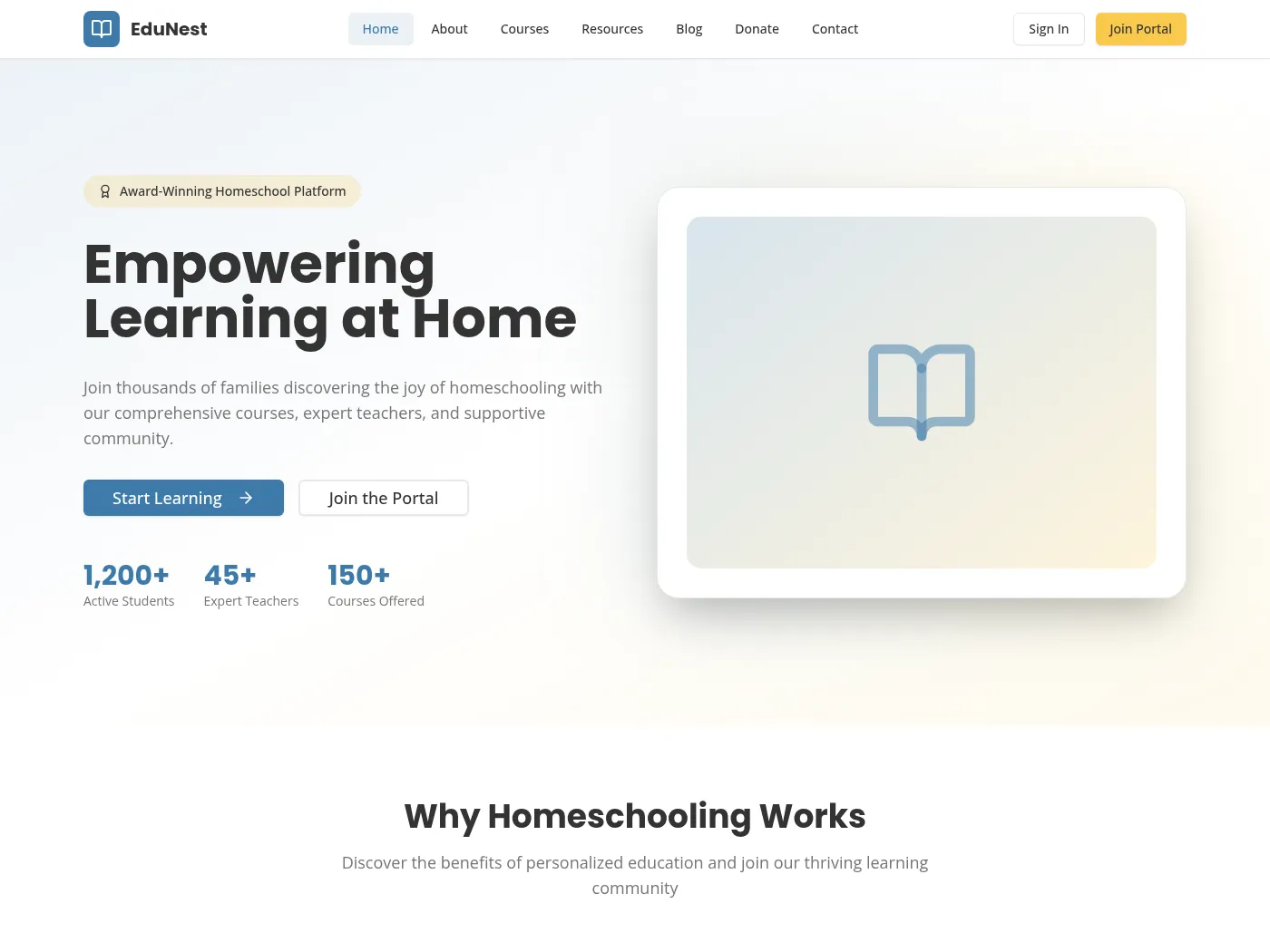 HomeLearn Academy WordPress Theme & Learning Portal