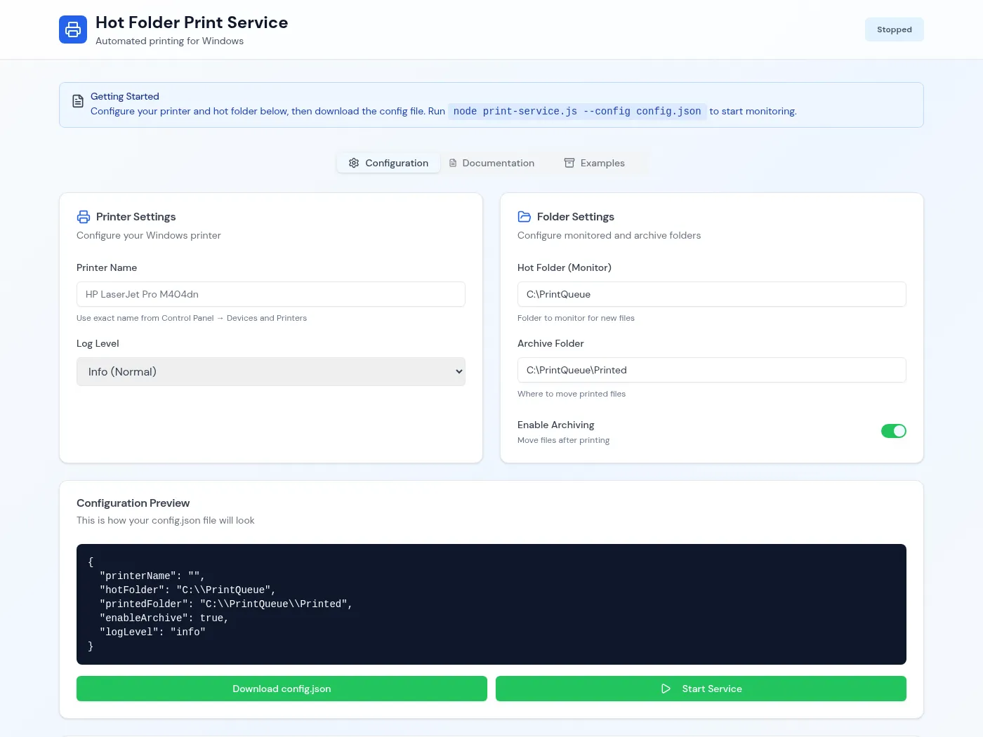 Automated Hot Folder Printing Script for Windows