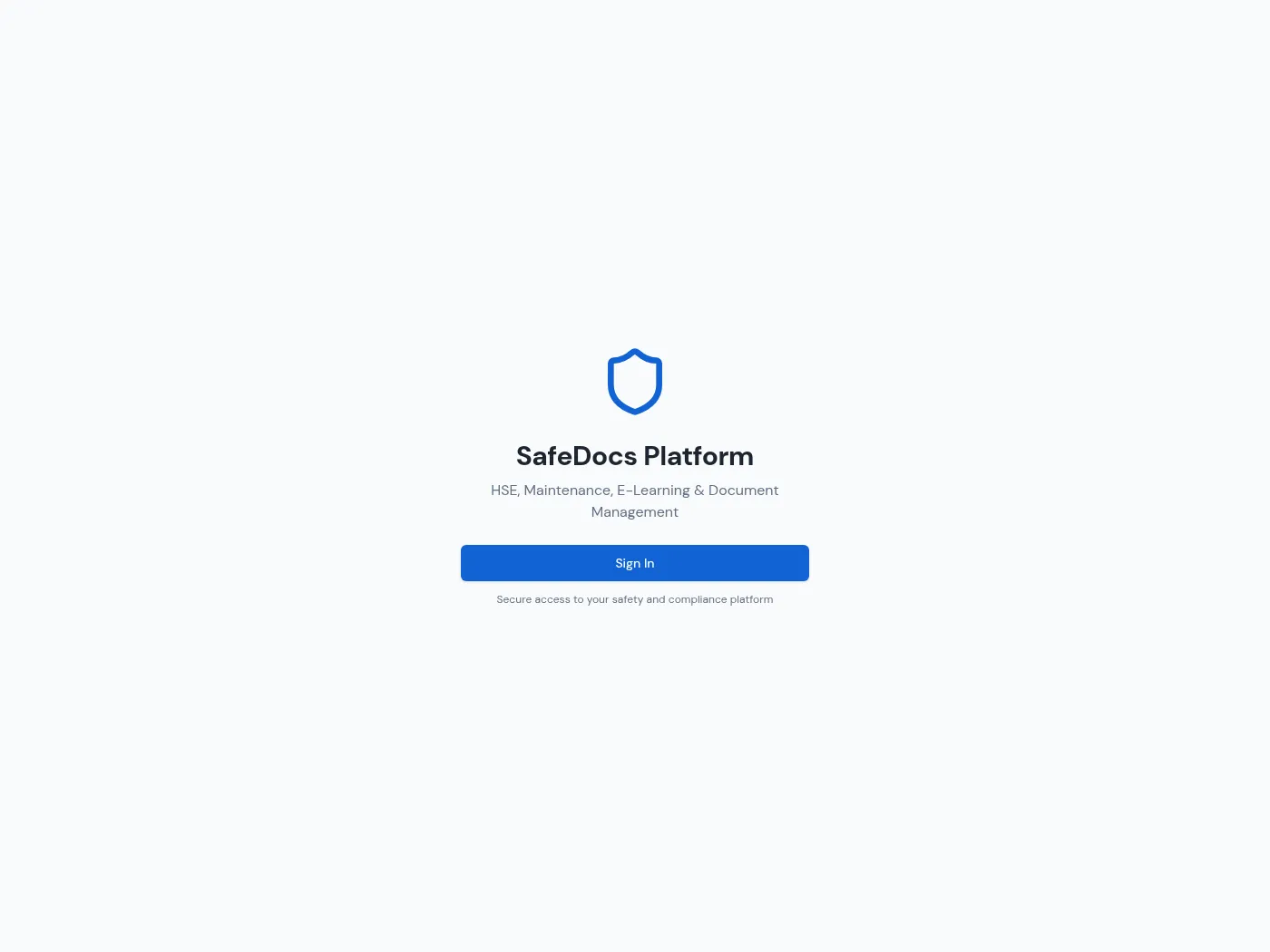SafeDocs Platform