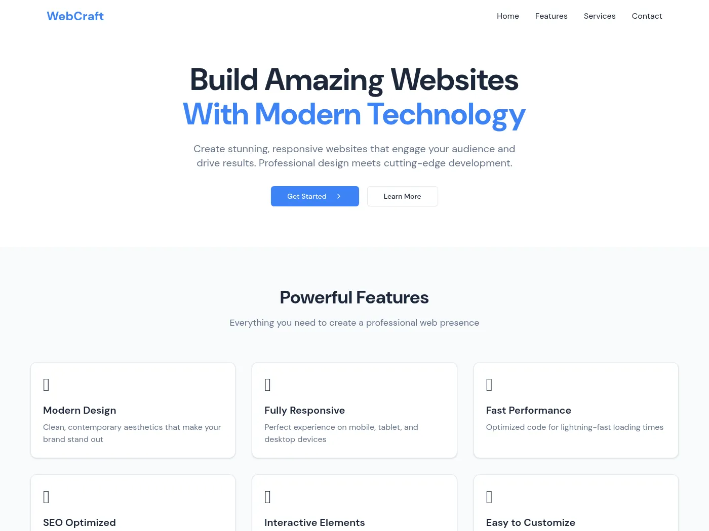 Simple HTML/CSS/JavaScript Website