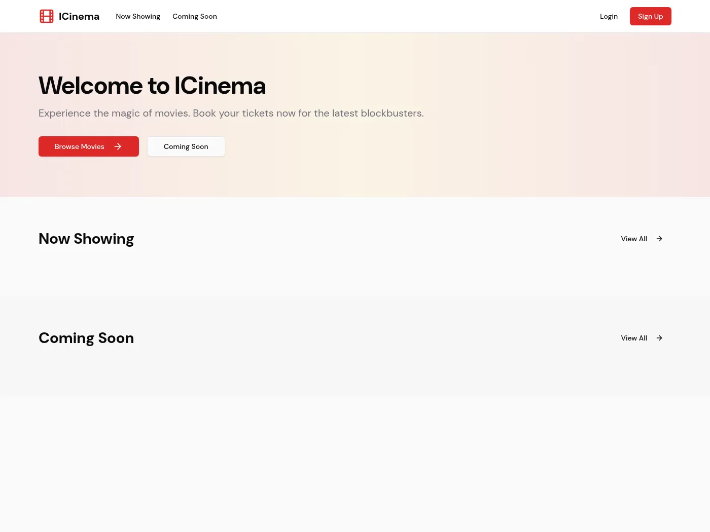 ICinema Frontend Portal