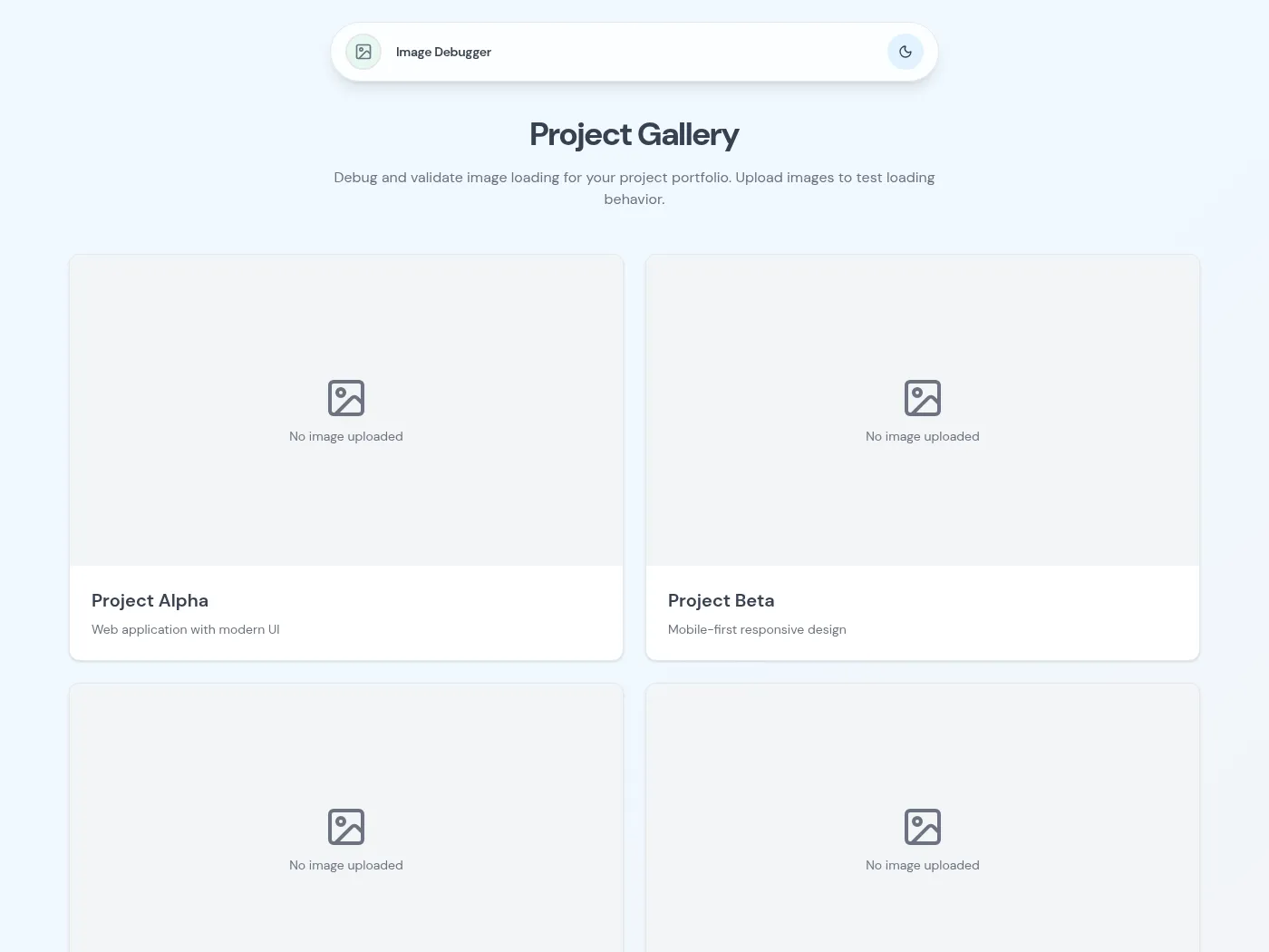 Image Loader Debugger for Project Gallery