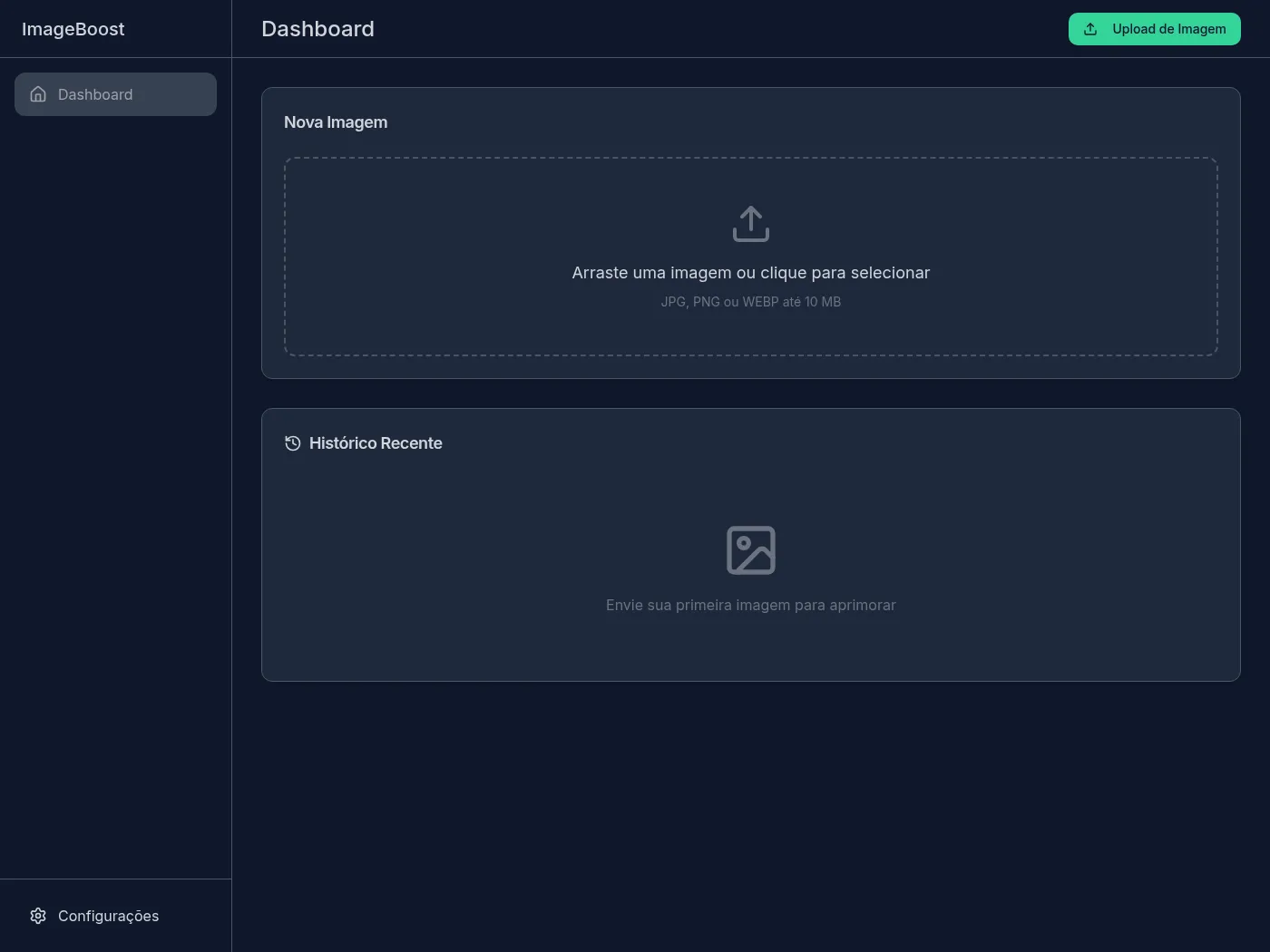 ImageBoost - Web UI-First Prototype for AI Image Enhancement
