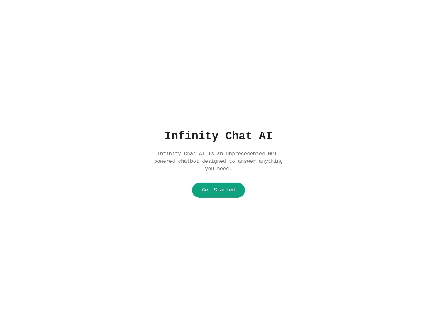 Infinity Chat AI