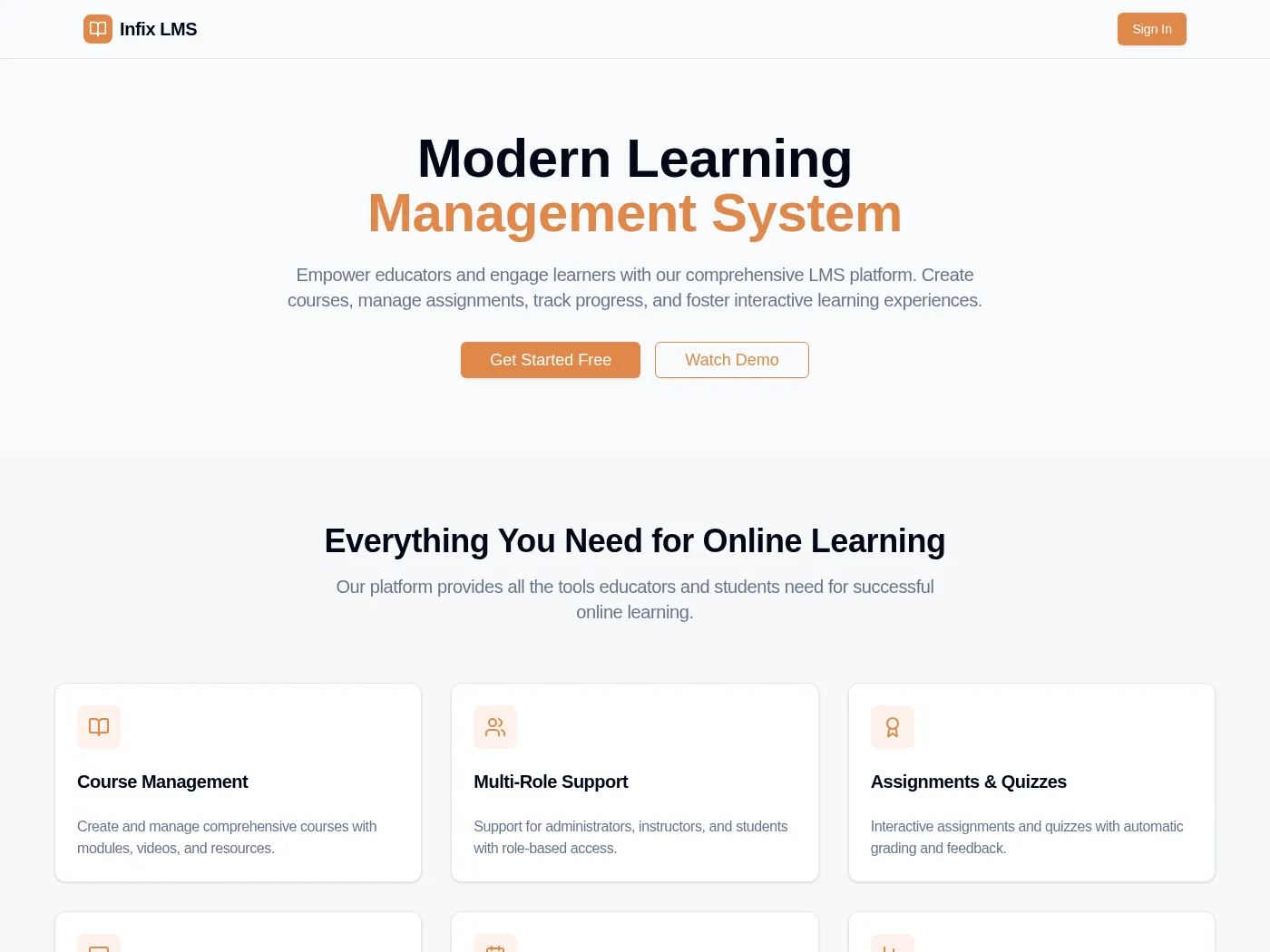 Infix LMS Clone - Modular Learning Management System (Remix)