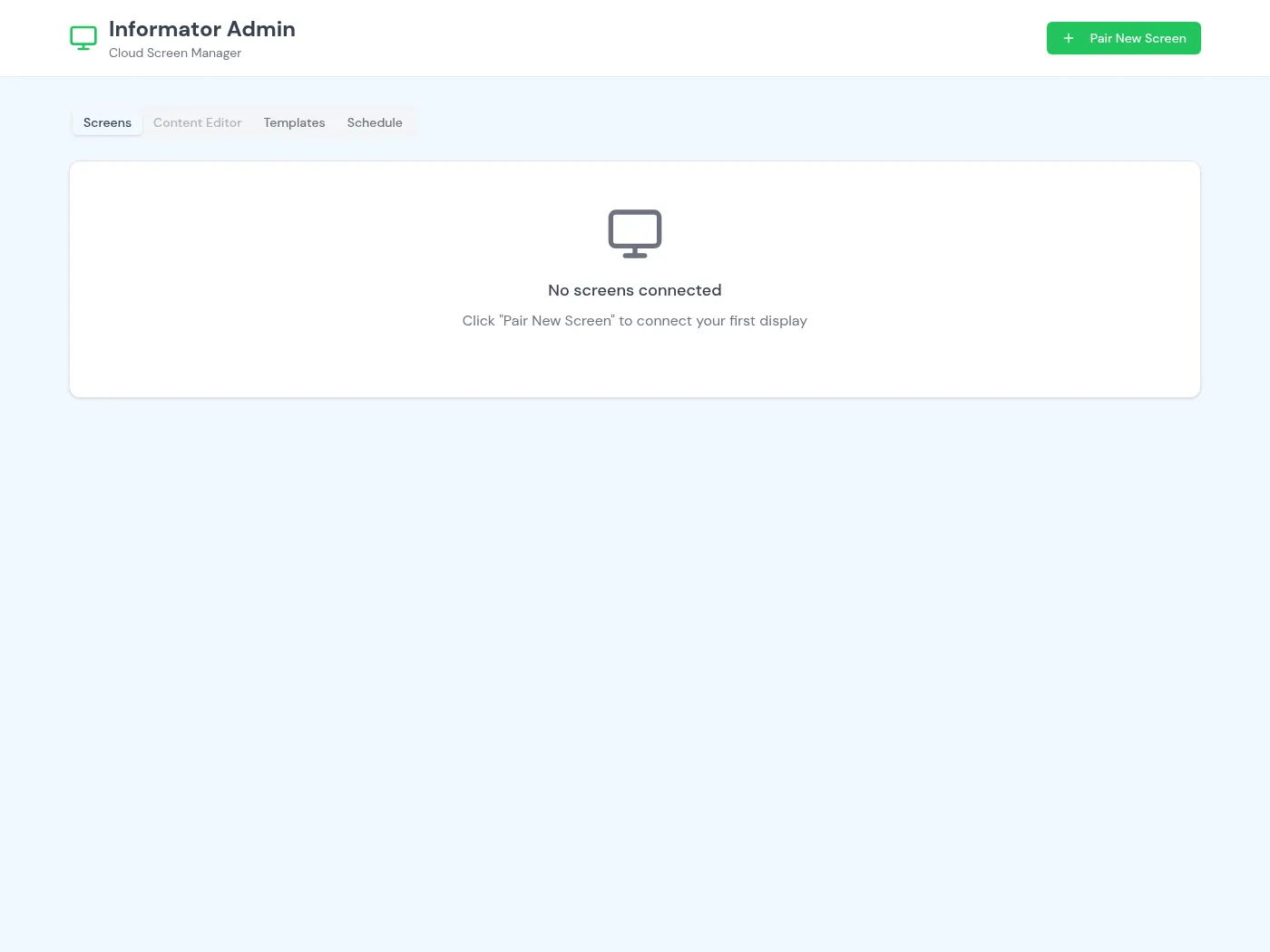 Informator Cloud Screen Manager