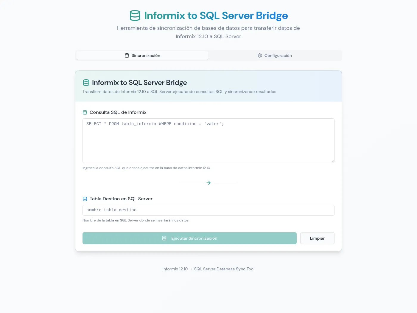 Informix to SQL Server Bridge
