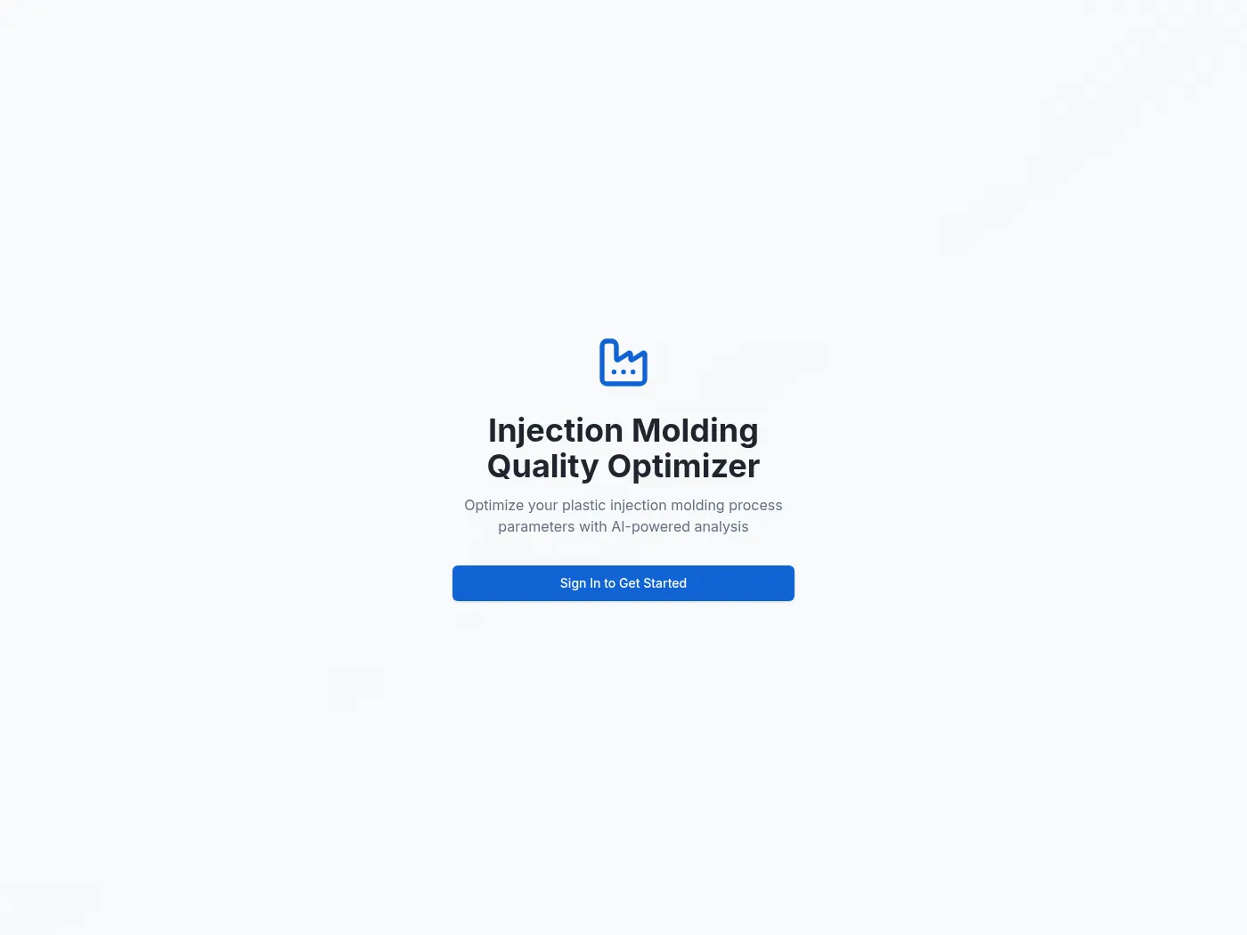Injection Molding Quality Optimizer