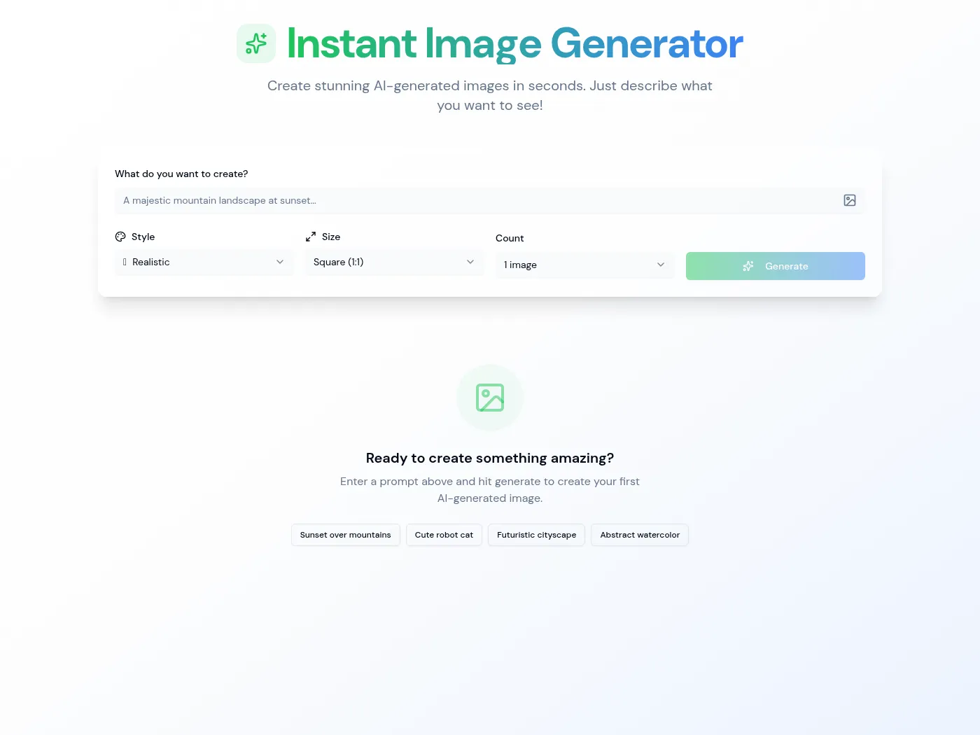 Instant Image Generator