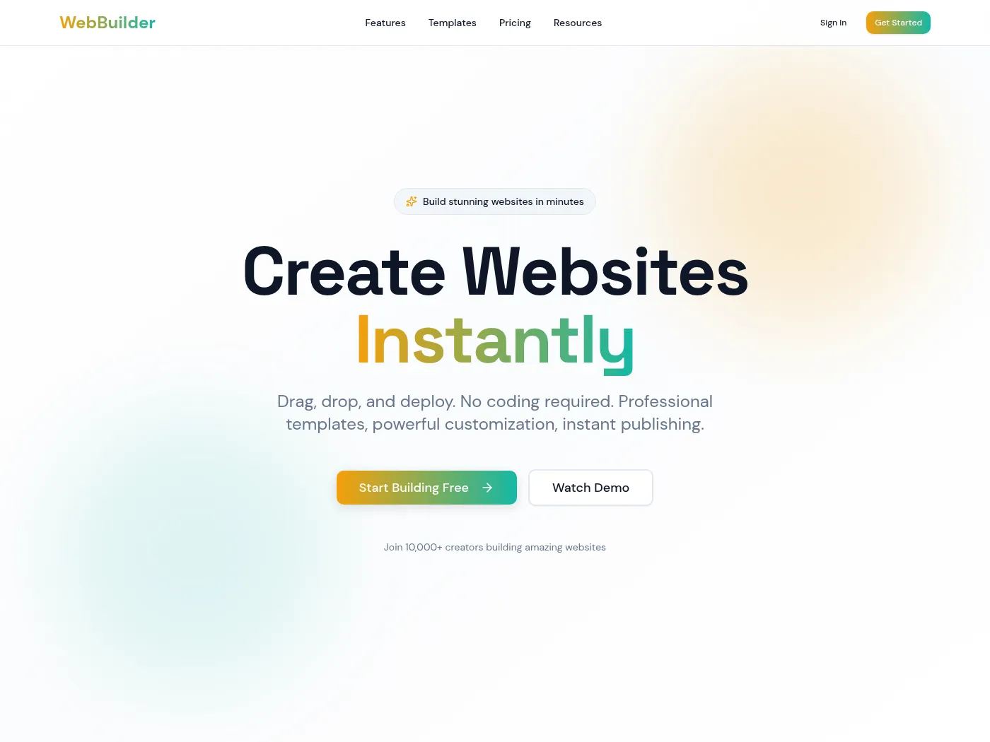 Instant Website Builder