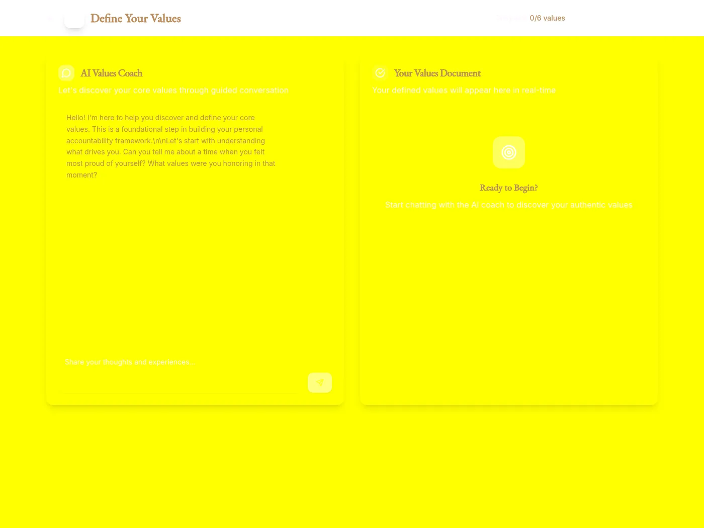 Integrity - Personal Values & Accountability Platform