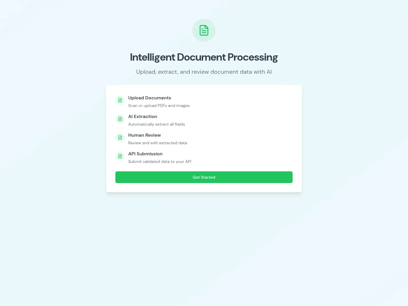 Intelligent Document Processing Platform