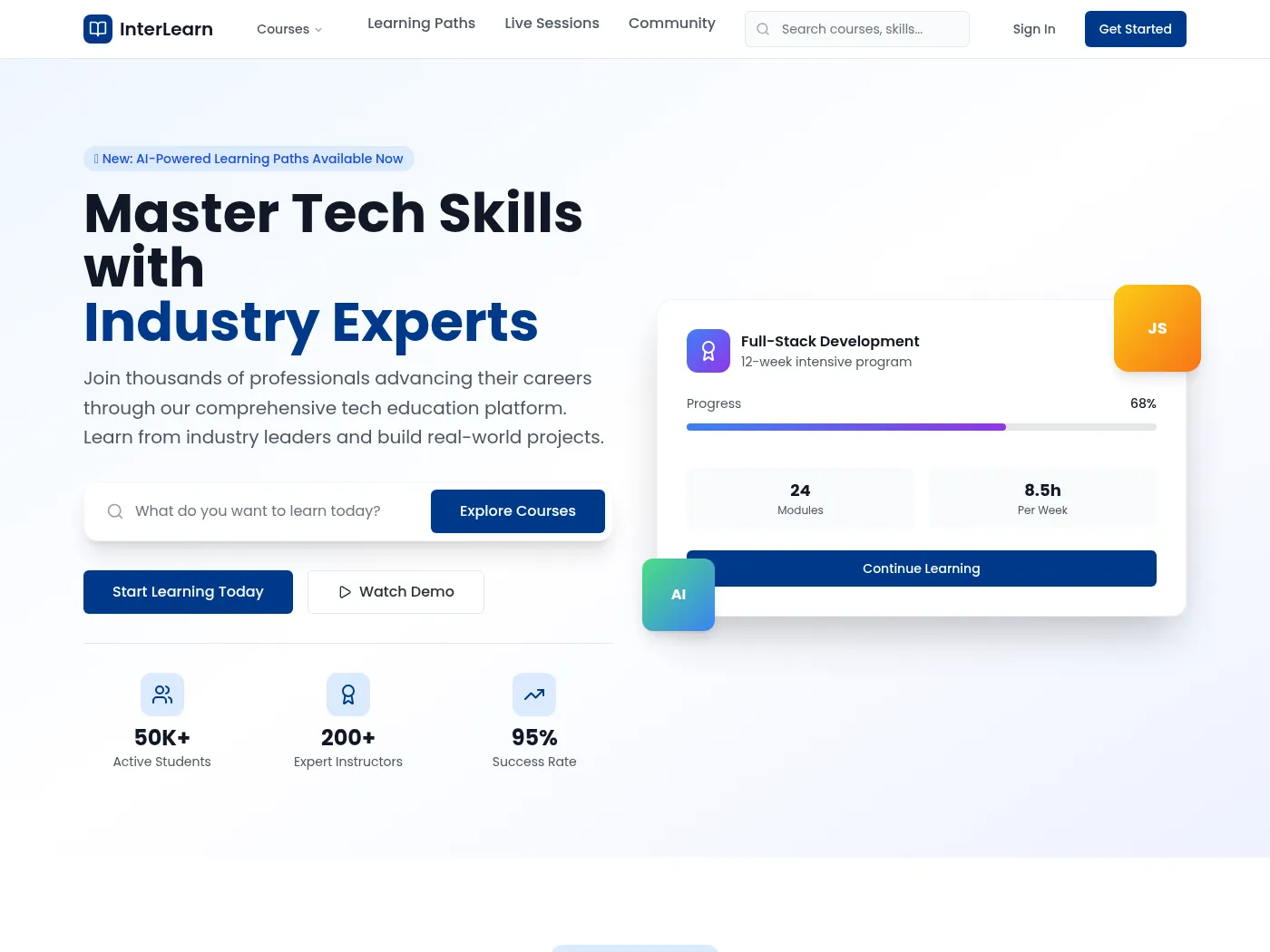 Interswitch eLearning Platform for Tech & Web Schools