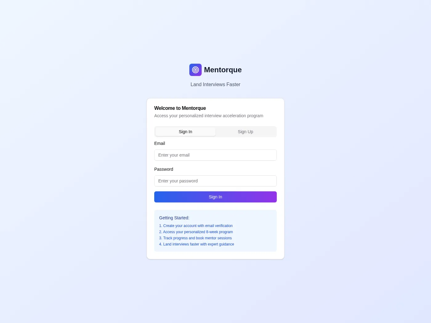 Mentorque Platform