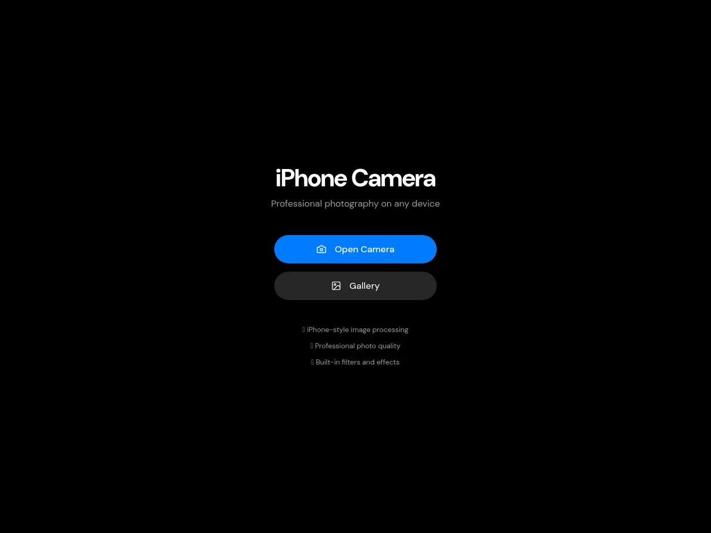 iPhone Camera Clone