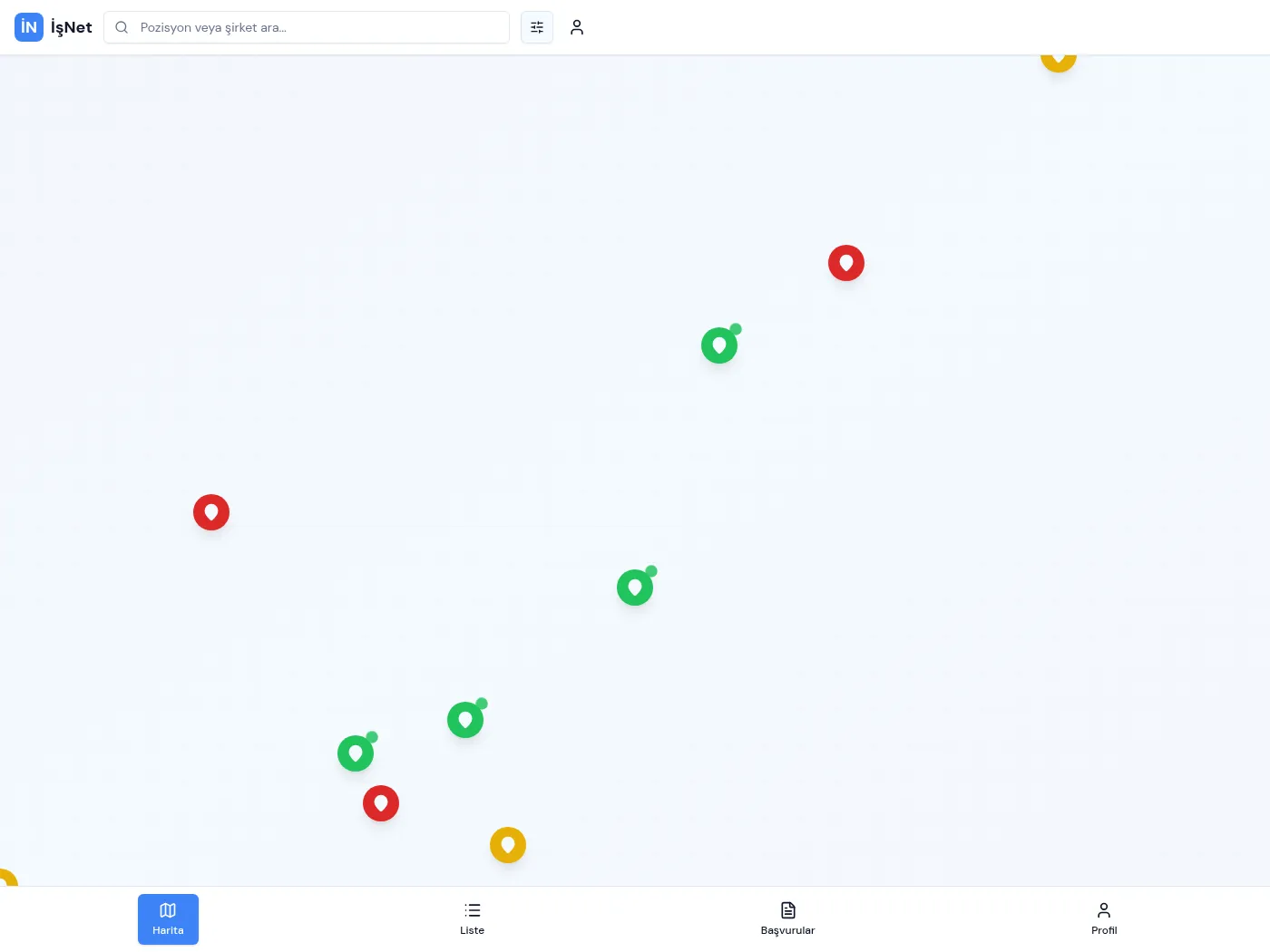 İşNet: Interactive Job Networking App Prototype