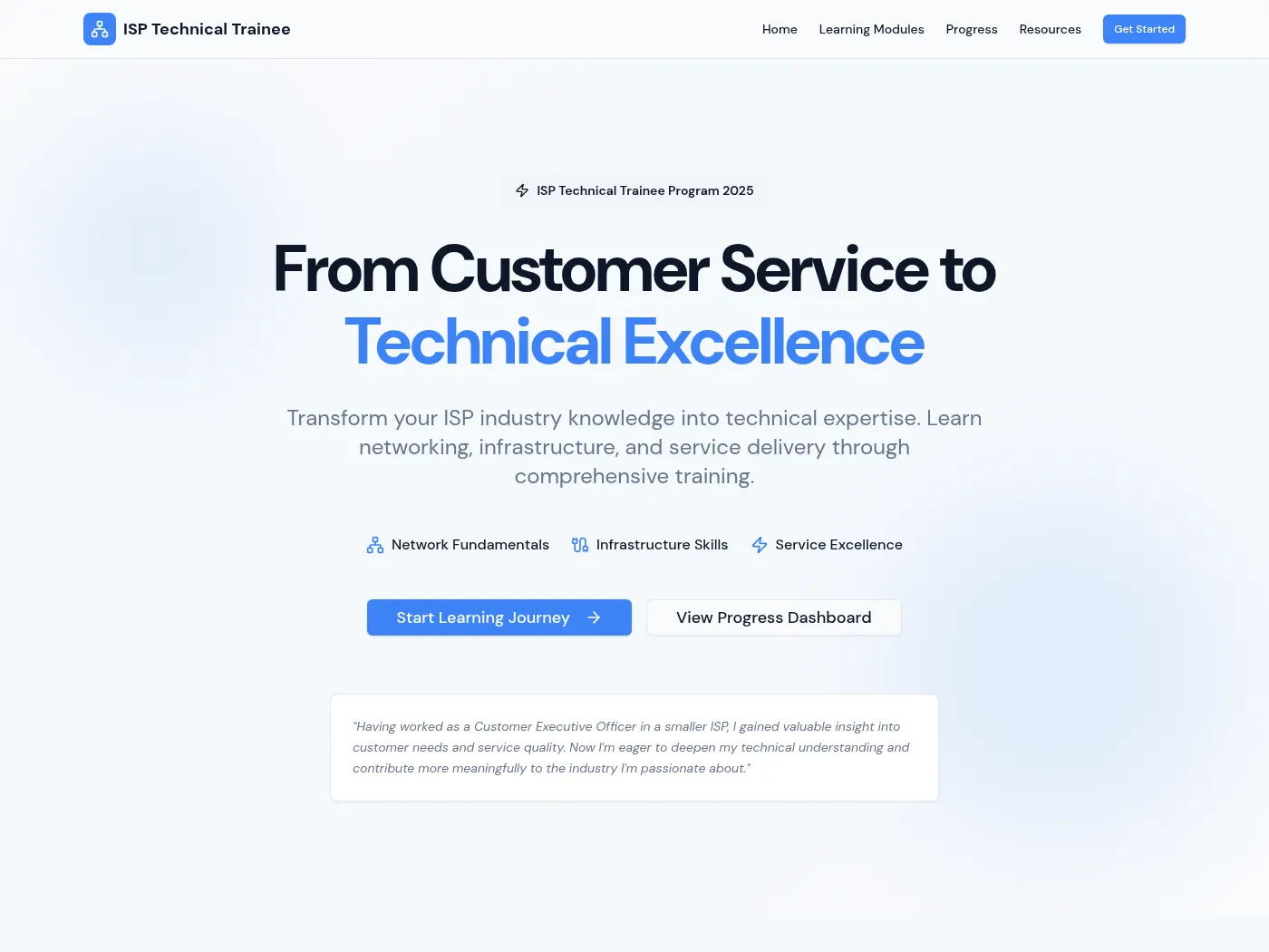 ISP Technical Trainee Program Insight Platform
